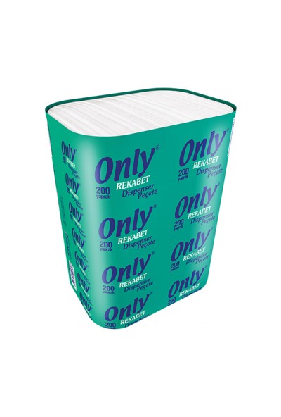 Only Rekabet Dispenser Kağıt Peçete 200 Yaprak X 18 Paket