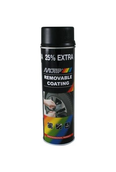 Motip Soyulabilir Boya Parlak Siyah - Removeable Coating Black Gloss Motip Soyulabilir Boya Parlak Siyah - Removeable Coating Black Gloss
