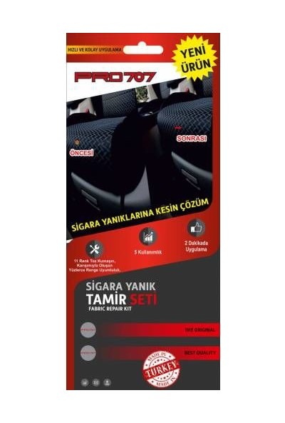 Pro707 Sigara Yanık Tamir Seti