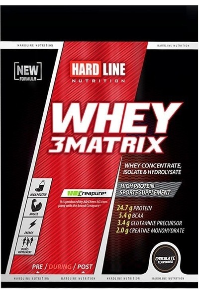 Hardline Whey 3Matrix 30 Gr Tek Kullanımlık Çikolata Hardline Whey 3Matrix 30 Gr Tek Kullanımlık Çikolata