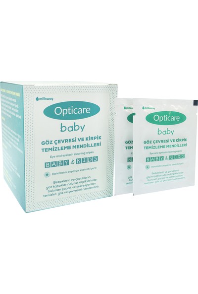 Milkway Opticare Baby Göz Çevresi Ve Kirpik Temizleme Mendilleri Milkway Opticare Baby Göz Çevresi Ve Kirpik Temizleme Mendilleri