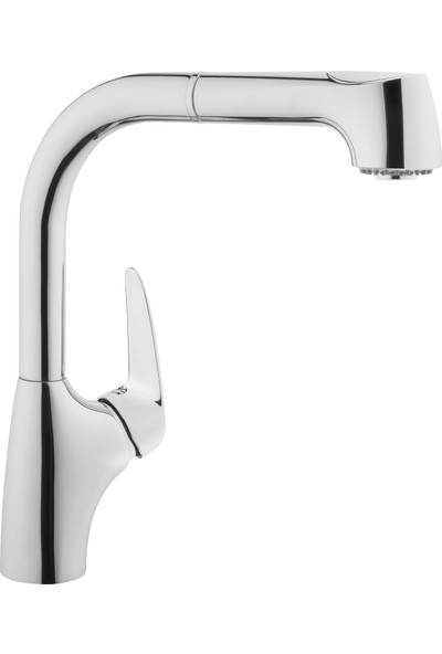 Artema V3 A42151 Pull-Out Eviye Bataryası, Krom Artema V3 A42151 Pull-Out Eviye Bataryası, Krom