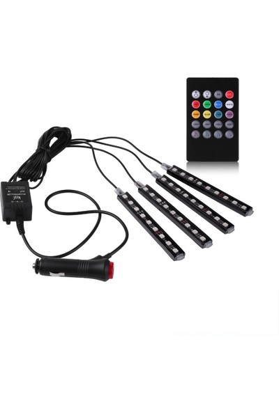 Taled Müziğe Duyarlı Uzaktan Kumandalı Araç İçi Rgb Led Taled Müziğe Duyarlı Uzaktan Kumandalı Araç İçi Rgb Led