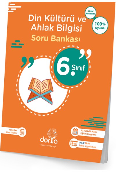 Dorya Yayınları 6.Sınıf Din Kültürü Ve Ahlak Bilgisi Soru Bankası