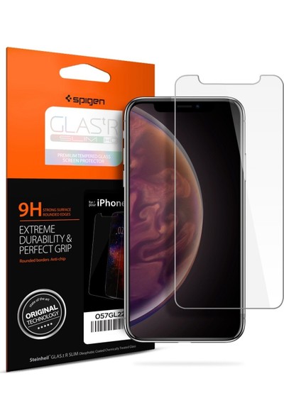 Spigen Apple iPhone 11 Pro / iPhone XS / iPhone X Cam Ekran Koruyucu GLAS.tR SLIM - 063GL24514 Spigen Apple iPhone 11 Pro / iPhone XS / iPhone X Cam Ekran Koruyucu GLAS.tR SLIM - 063GL24514