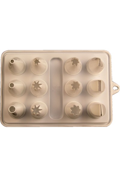 Cesil Plastik Duy Set , Beyaz - 12Li