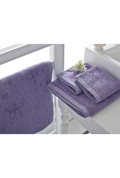 English Home Leafy Bambu Yüz Havlusu 50x90 Cm Lila