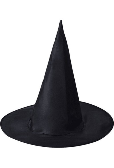 Samur Halloween Siyah Cadı Şapkası Samur Halloween Siyah Cadı Şapkası