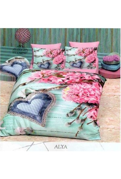 Örtüm Uyku Seti 3D Çift Kişilik-Alya