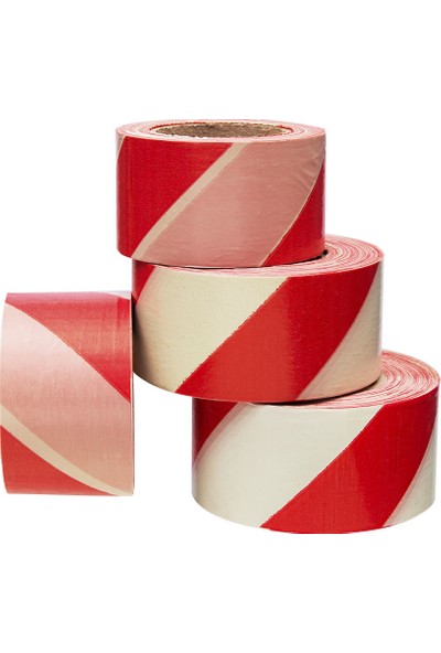 Kos Kırmızı - Beyaz İkaz Bandı - Emniyet Şeridi 200 Metre Kos Kırmızı - Beyaz İkaz Bandı - Emniyet Şeridi 200 Metre