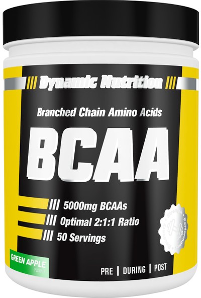 Dynamic Nutrition BCAA 2:1:1 400 gr (Yeşil Elma) Dynamic Nutrition BCAA 2:1:1 400 gr (Yeşil Elma)