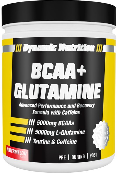 Dynamic Nutrition BCAA+ Glutamine 300 gr (Karpuz) Dynamic Nutrition BCAA+ Glutamine 300 gr (Karpuz)