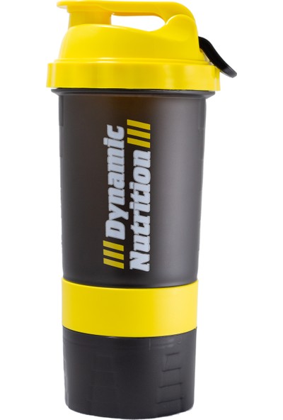 Dynamic 3 Hazneli Shaker 500 Ml (Siyah-Sari)