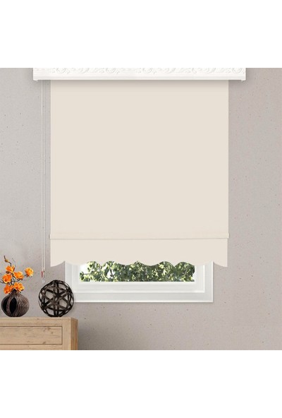 Brillant Brillant 9658 Stor Perde Ekru Etek Dilimli 100X200 Cm Brillant Brillant 9658 Stor Perde Ekru Etek Dilimli 100X200 Cm
