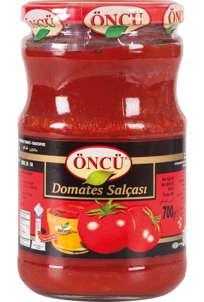 Öncü Domates Salçası Cam 700 gr 12 Li