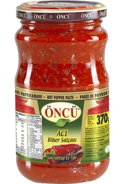 Öncü Acı Biber Salçası 370 gr Öncü Acı Biber Salçası 370 gr