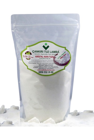 Çankırı Doğal Kristal Kaya İyotsuz Katkısız Sofra Tuzu 1 kg Çankırı Doğal Kristal Kaya İyotsuz Katkısız Sofra Tuzu 1 kg