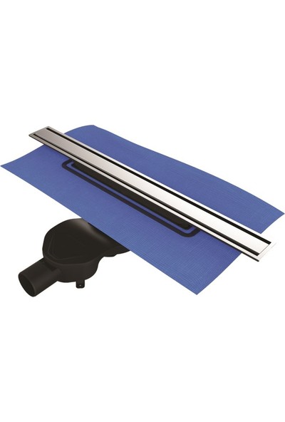 VitrA 60 Cm Eco Duş Kanalı Yandan Çıkışlı Mat Krom