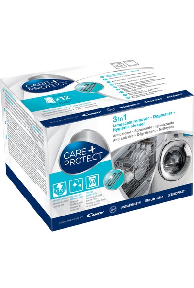 Care+Protect 3'ü Bir Arada Kireç Çözücü Yağ Çözücü Hijyenik Temizleyici Care+Protect 3'ü Bir Arada Kireç Çözücü Yağ Çözücü Hijyenik Temizleyici