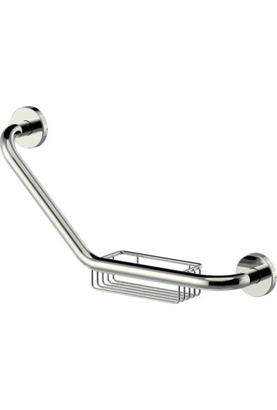 Duxxa Paslanmaz Krom Süngerlikli Duş Küvet Tutamağı