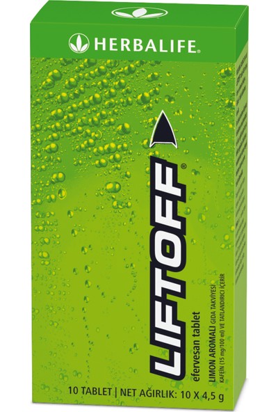 Herbalife Liftoff Efervesan İçecek Limonlu