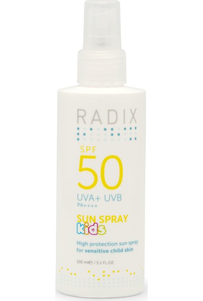 Radix Çocuk Cildi İçin Güneş Koruyucu Sprey 50 Spf 150 ml