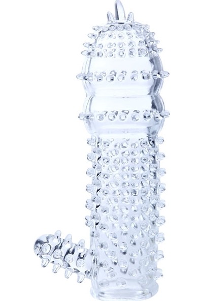 Mutlupartner Şeffaf Dış Kısmı Tırtıklı Penis Kılıfı