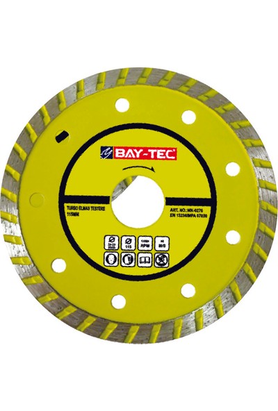 Bay-Tec Turbo Elmas Testere 115 Mm Bay-Tec Turbo Elmas Testere 115 Mm