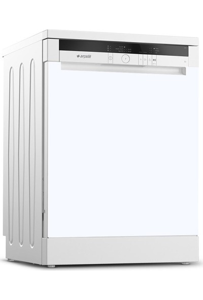 Tilki Dünyası Bulaşık Makinesi Kapak Kaplama Sticker 501 Beyaz