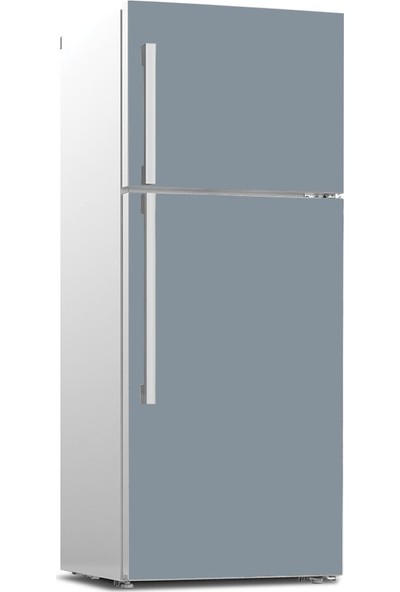 Tilki Dünyası Buzdolabı Ön Yüz Kapak Kaplama Sticker 508 Gri