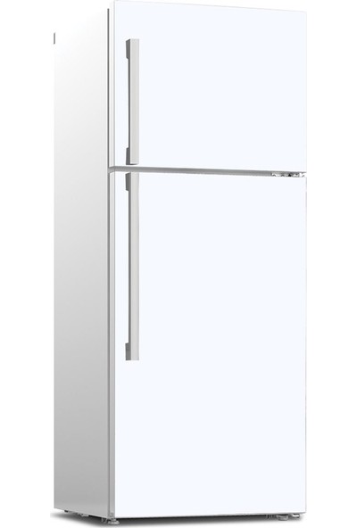 Tilki Dünyası Buzdolabı Ön Yüz Kapak Kaplama Sticker 501 Beyaz