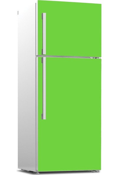 Tilki Dünyası Buzdolabı Ön Yüz Kapak Kaplama Sticker 531 Lime Yeşil