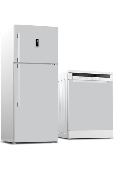 Tilki Dünyası Buzdolabı ve Bulaşık Makinesi Kaplama Sticker 544 Bulut Beyazı