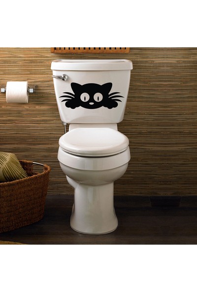 Tilki Dünyası Kedicik Klozet Kapağı ve Banyo Sticker Tilki Dünyası Kedicik Klozet Kapağı ve Banyo Sticker
