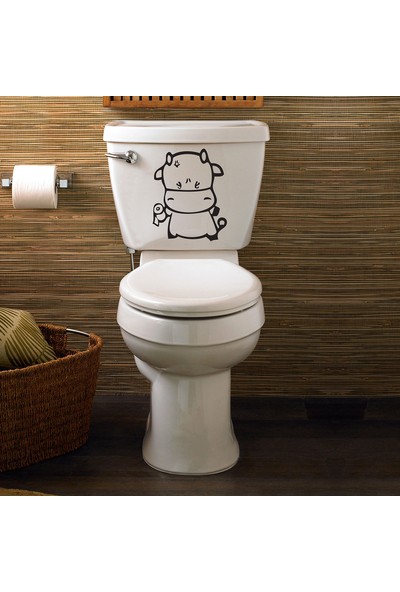 Tilki Dünyası Sevimli Su Aygırı Klozet Kapağı ve Banyo Sticker Tilki Dünyası Sevimli Su Aygırı Klozet Kapağı ve Banyo Sticker