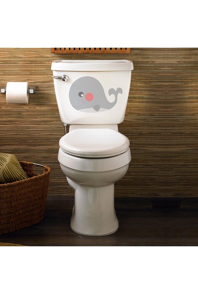 Tilki Dünyası Şirin Balina Klozet Kapağı ve Banyo Sticker Tilki Dünyası Şirin Balina Klozet Kapağı ve Banyo Sticker