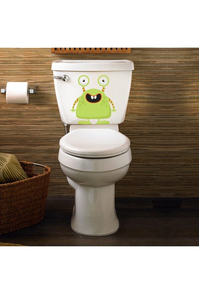 Tilki Dünyası Green Monster Klozet Kapağı ve Banyo Sticker Tilki Dünyası Green Monster Klozet Kapağı ve Banyo Sticker