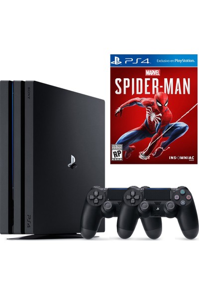Sony Ps4 Pro 1Tb Oyun Konsolu + 2. Ps4 Kol + Ps4 Marvel Spider-Man Oyun Sony Ps4 Pro 1Tb Oyun Konsolu + 2. Ps4 Kol + Ps4 Marvel Spider-Man Oyun