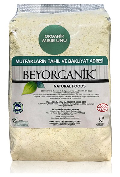 Beyorganik Gıda Organik Mısır Unu 500 gr