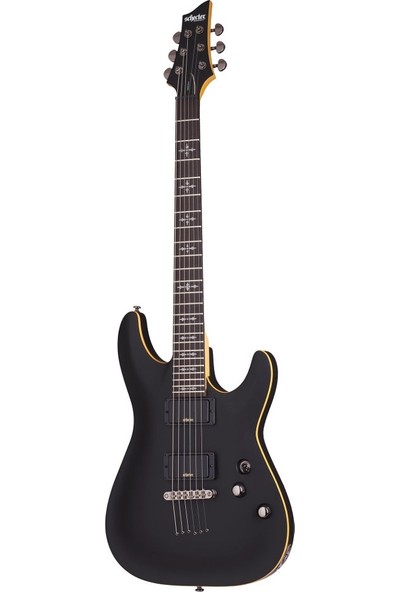 Schecter Demon-6 Elektro Gitar - Aged Black Satin Schecter Demon-6 Elektro Gitar - Aged Black Satin