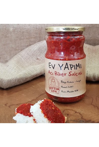 Zeytin Ana Acı Biber Salçası 700 gr Zeytin Ana Acı Biber Salçası 700 gr