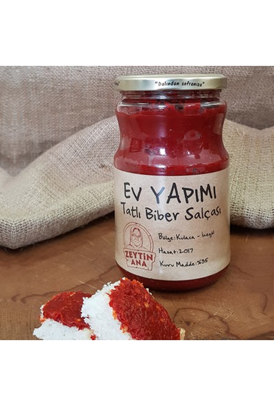 Zeytin Ana Tatlı Biber Salçası 700 gr Zeytin Ana Tatlı Biber Salçası 700 gr