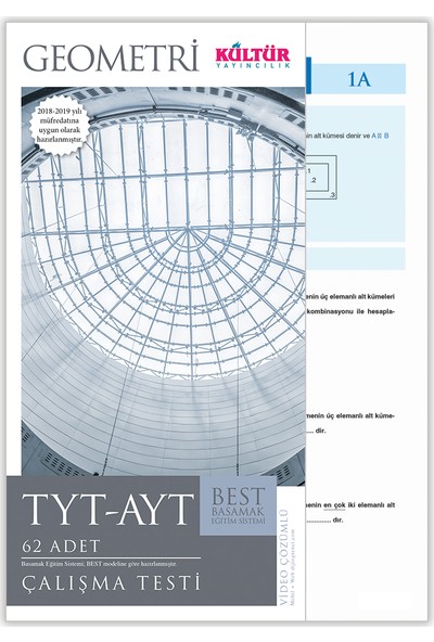 Kültür Yayınları Best TYT / AYT Geometri Çalışma Testi Kültür Yayınları Best TYT / AYT Geometri Çalışma Testi