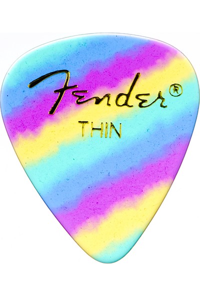 Fender 351 Shape Graphic Picks Rainbow - Thin - 1 Adet Pena Fender 351 Shape Graphic Picks Rainbow - Thin - 1 Adet Pena