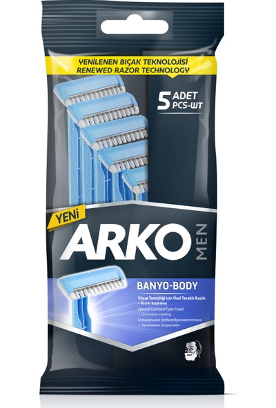 Arko Tıraş Bıçağı Banyo 5'li