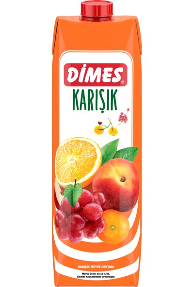 Dimes Karışık Meyve Nektarı 1 L Dimes Karışık Meyve Nektarı 1 L