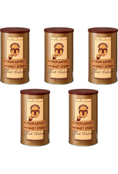 Kurukahveci Mehmet Efendi 500 gr Türk Kahvesi 5'Li