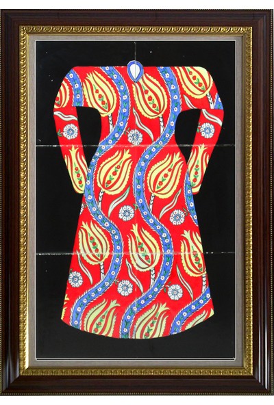 Armada Çini 40X60 Cm Ed 652 Laleli Kaftan Çini Pano