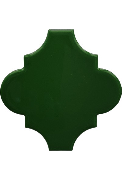Armada Çini Ps 205 10X10 Soft Büyük Arabesk Yeşil İznik Porselen Çini Karo