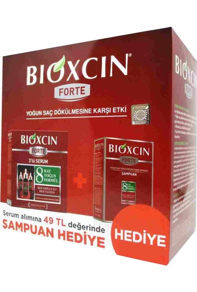 Bioxcin Forte Serum 3x30mm & Forte Şampuan Set